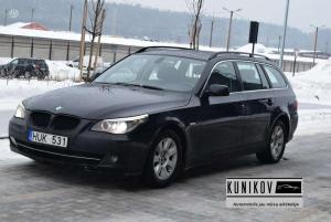 Black BMW 525 2007 in Vilnius, with an engine capacity of 2.99 L and mileage of 485 thousand km for 3450 €, photo  on AUTOMOTO.COM.LV