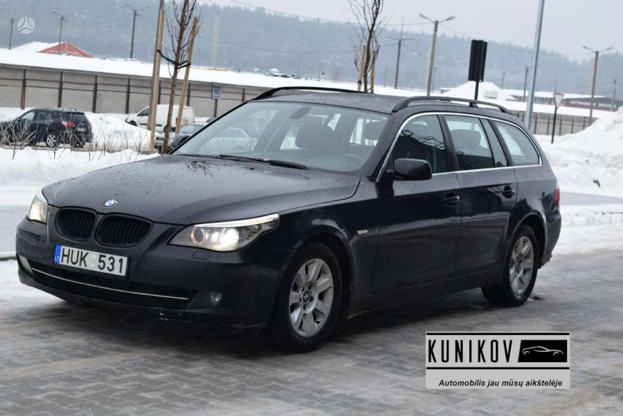 Black BMW 525 2007 in Vilnius, with an engine capacity of 2.99 L and mileage of 485 thousand km for 3450 €, photo 1 on AUTOMOTO.COM.LV