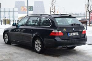 Black BMW 525 2007 in Vilnius, with an engine capacity of 2.99 L and mileage of 485 thousand km for 3450 €, photo 6 on AUTOMOTO.COM.LV
