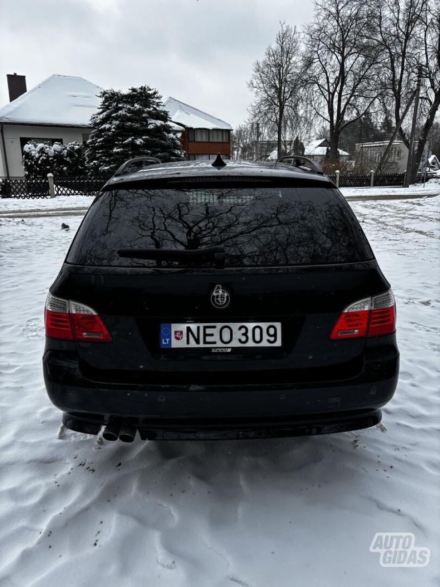 Black BMW 525 2007 in Alytus, with an engine capacity of 3.00 L and mileage of 366 thousand km for 3900 €, photo 5 on AUTOMOTO.COM.LV