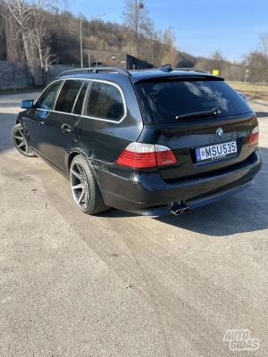 Black BMW 525 2007 in Kaunas, with an engine capacity of 3.00 L and mileage of 377 thousand km for 4350 €, photo 6 on AUTOMOTO.COM.LV