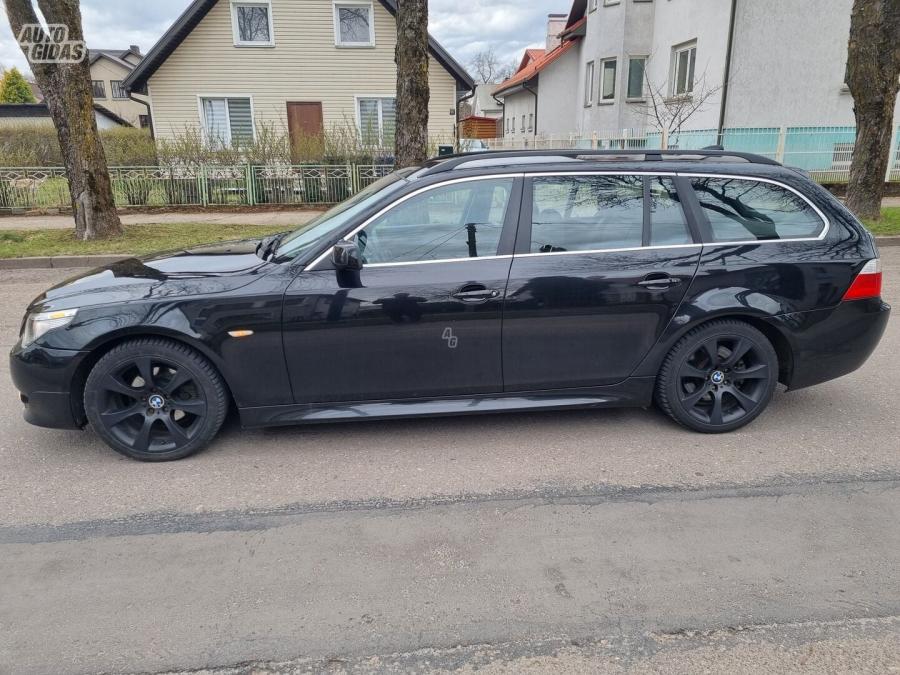 Black BMW 525 2007 in Alytus, with an engine capacity of 2.50 L and mileage of 312 thousand km for 3250 €, photo 6 on AUTOMOTO.COM.LV