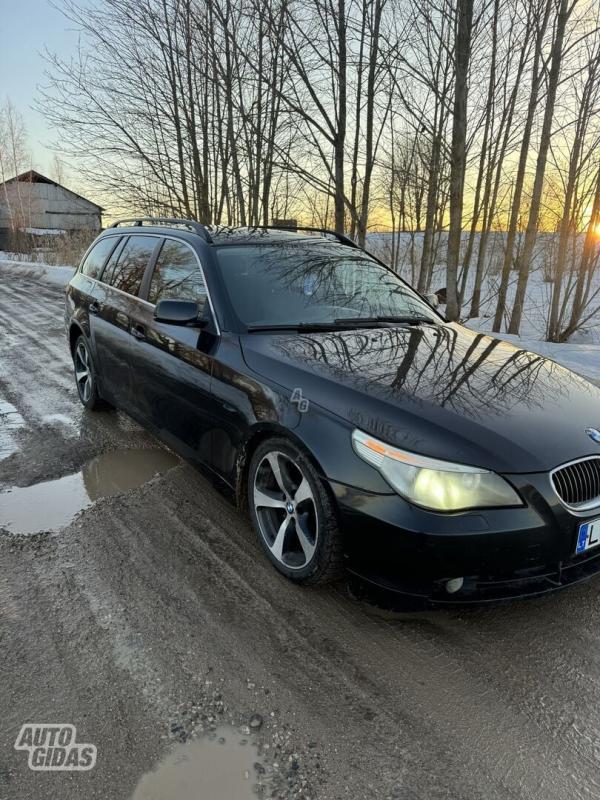 Black BMW 525 2007 in Utena, with an engine capacity of 2.50 L and mileage of 265 thousand km for 1500 €, photo 2 on AUTOMOTO.COM.LV