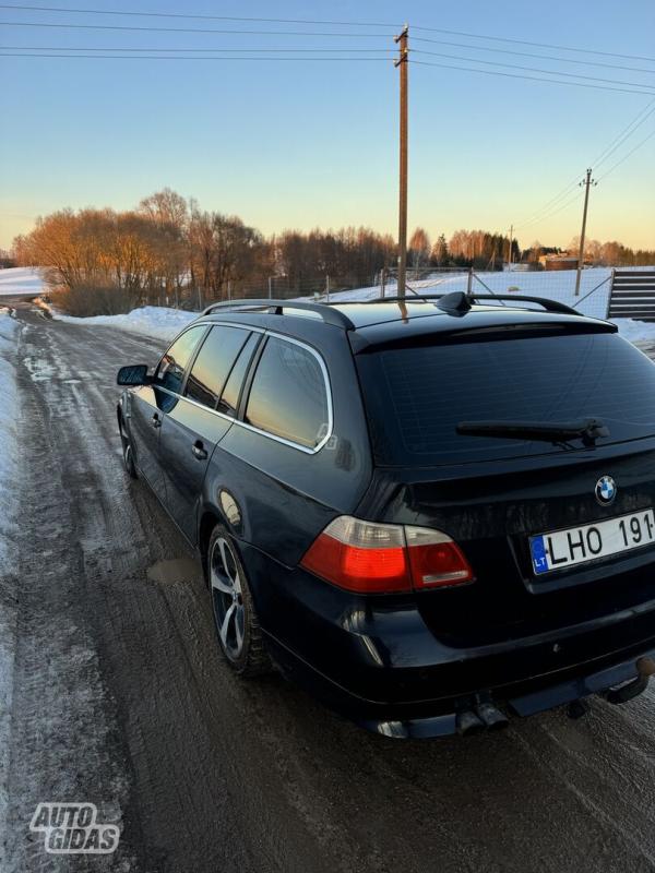 Black BMW 525 2007 in Utena, with an engine capacity of 2.50 L and mileage of 265 thousand km for 1500 €, photo 4 on AUTOMOTO.COM.LV