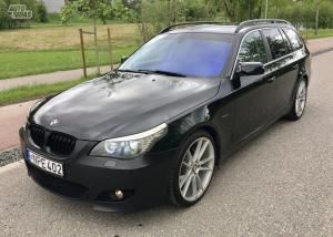Black BMW 525 2007 in Vilnius, with an engine capacity of 3.00 L and mileage of 410 thousand km for 4950 €, photo 3 on AUTOMOTO.COM.LV
