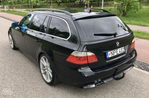 Black BMW 525 2007 in Vilnius, with an engine capacity of 3.00 L and mileage of 410 thousand km for 4950 €, photo 6 on AUTOMOTO.COM.LV