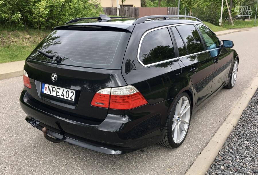 Black BMW 525 2007 in Vilnius, with an engine capacity of 3.00 L and mileage of 410 thousand km for 4950 €, photo 7 on AUTOMOTO.COM.LV