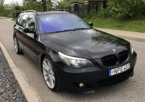 Black BMW 525 2007 in Vilnius, with an engine capacity of 3.00 L and mileage of 410 thousand km for 4950 €, photo 10 on AUTOMOTO.COM.LV