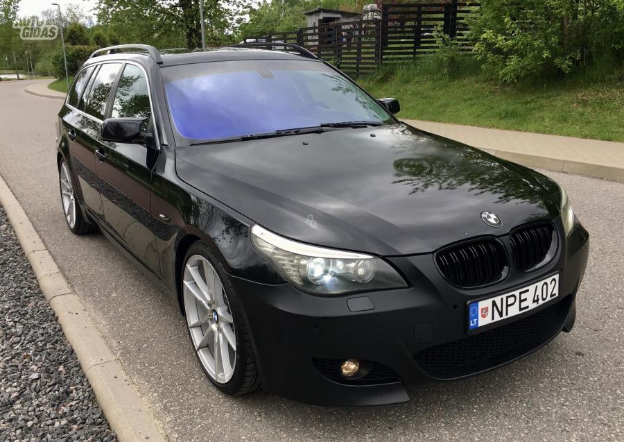 Black BMW 525 2007 in Vilnius, with an engine capacity of 3.00 L and mileage of 410 thousand km for 4950 €, photo 10 on AUTOMOTO.COM.LV