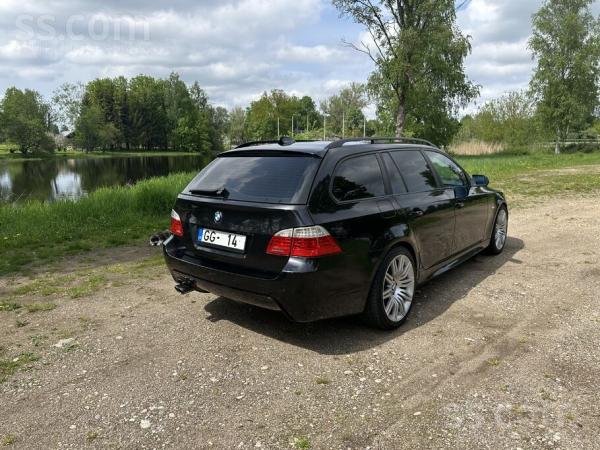 Black BMW 525 2007 in Ogre, with an engine capacity of 3.00 L and mileage of 306 thousand km for 4990 €, photo 6 on AUTOMOTO.COM.LV