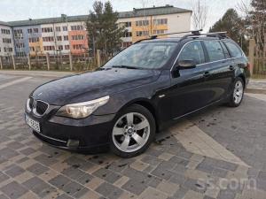 Black BMW 525 2007 in Jelgava, with an engine capacity of 3.00 L and mileage of 319 thousand km for 5100 €, photo  on AUTOMOTO.COM.LV