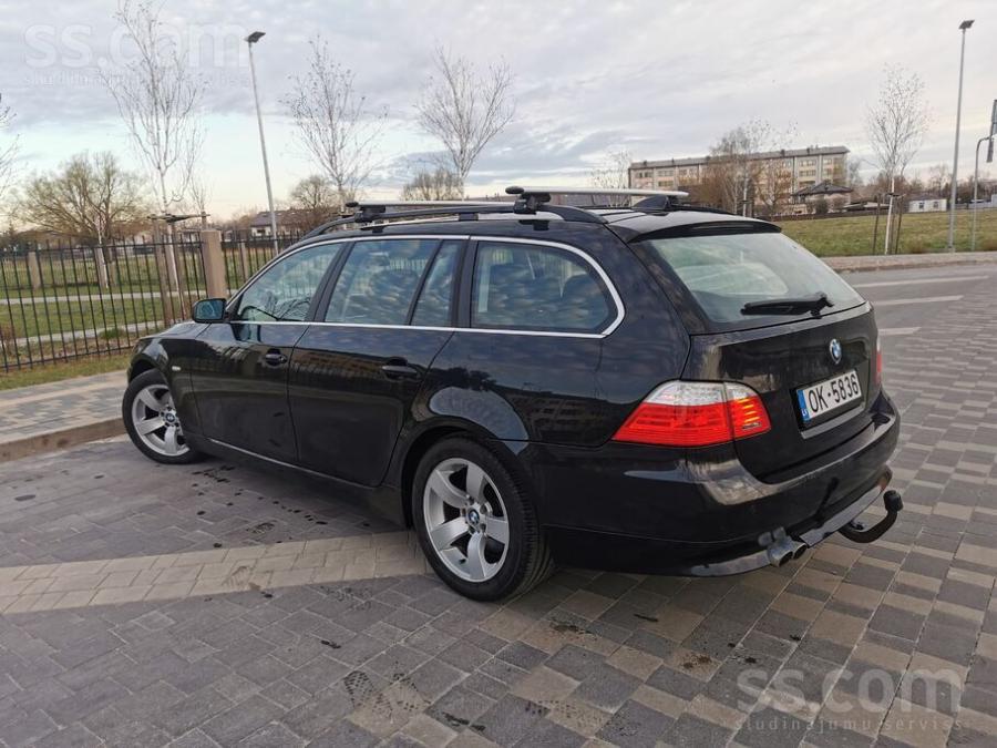 Melns BMW 525 2007 Jelgava, ar dzinēja tilpumu 3.00 L un nobraukumu 319 tūkst. km par 5100 €, foto 4 vietnē AUTOMOTO.COM.LV