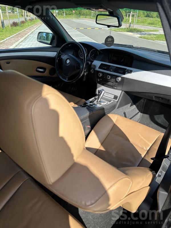 Melns BMW 525 2007 Jelgava, ar dzinēja tilpumu 3.00 L un nobraukumu 341 tūkst. km par 4500 €, foto 6 vietnē AUTOMOTO.COM.LV