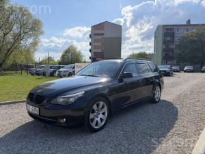 Black BMW 525 2007 in Ventspils, with an engine capacity of 3.00 L and mileage of 392 thousand km for 4300 €, photo  on AUTOMOTO.COM.LV