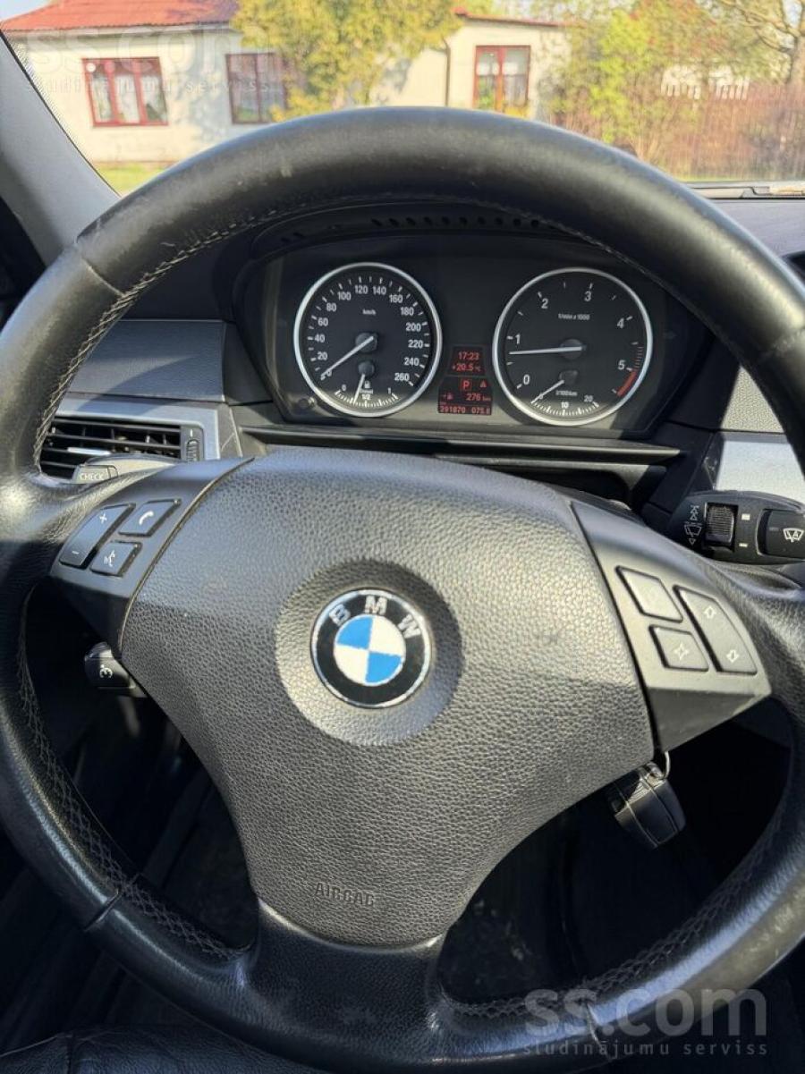 Melns BMW 525 2007 Ventspils, ar dzinēja tilpumu 3.00 L un nobraukumu 392 tūkst. km par 4300 €, foto 13 vietnē AUTOMOTO.COM.LV