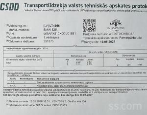 Melns BMW 525 2007 Ventspils, ar dzinēja tilpumu 3.00 L un nobraukumu 392 tūkst. km par 4300 €, foto 25 vietnē AUTOMOTO.COM.LV