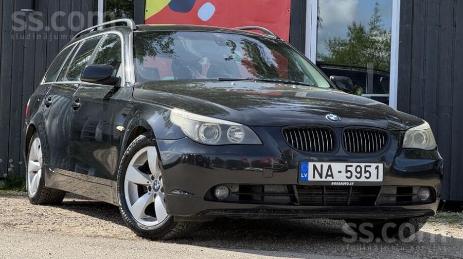 Melns BMW 525 2007 Rīga, ar dzinēja tilpumu 2.50 L un nobraukumu 287 tūkst. km par 2990 €, foto 1 vietnē AUTOMOTO.COM.LV