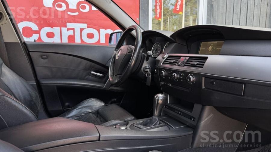 Melns BMW 525 2007 Rīga, ar dzinēja tilpumu 2.50 L un nobraukumu 287 tūkst. km par 2990 €, foto 9 vietnē AUTOMOTO.COM.LV