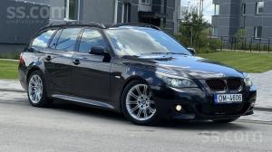 Black BMW 525 2007 in Riga, with an engine capacity of 3.00 L and mileage of 261 thousand km for 5850 €, photo 5 on AUTOMOTO.COM.LV