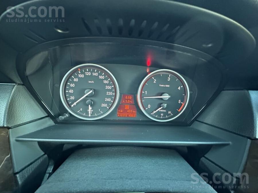 Black BMW 525 2007 in Daugavpils, with an engine capacity of 3.00 L and mileage of 416 thousand km for 5000 €, photo 9 on AUTOMOTO.COM.LV