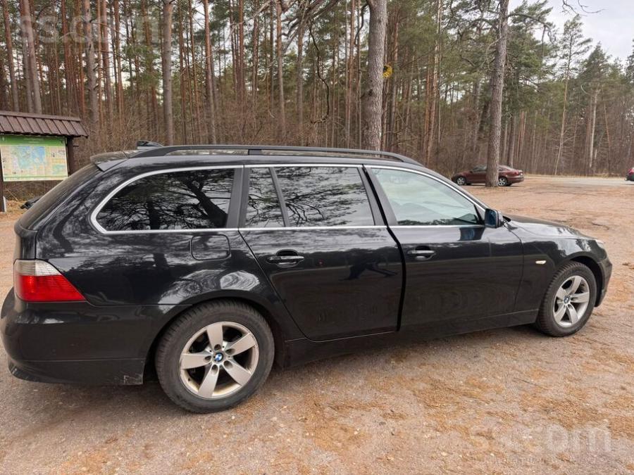 Black BMW 525 2007 in Jurmala, with an engine capacity of 2.50 L and mileage of 411 thousand km for 3100 €, photo 3 on AUTOMOTO.COM.LV