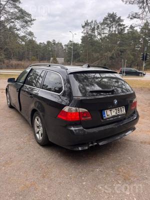 Black BMW 525 2007 in Jurmala, with an engine capacity of 2.50 L and mileage of 411 thousand km for 3100 €, photo 6 on AUTOMOTO.COM.LV