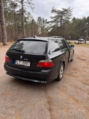Black BMW 525 2007 in Jurmala, with an engine capacity of 2.50 L and mileage of 411 thousand km for 3100 €, photo 7 on AUTOMOTO.COM.LV