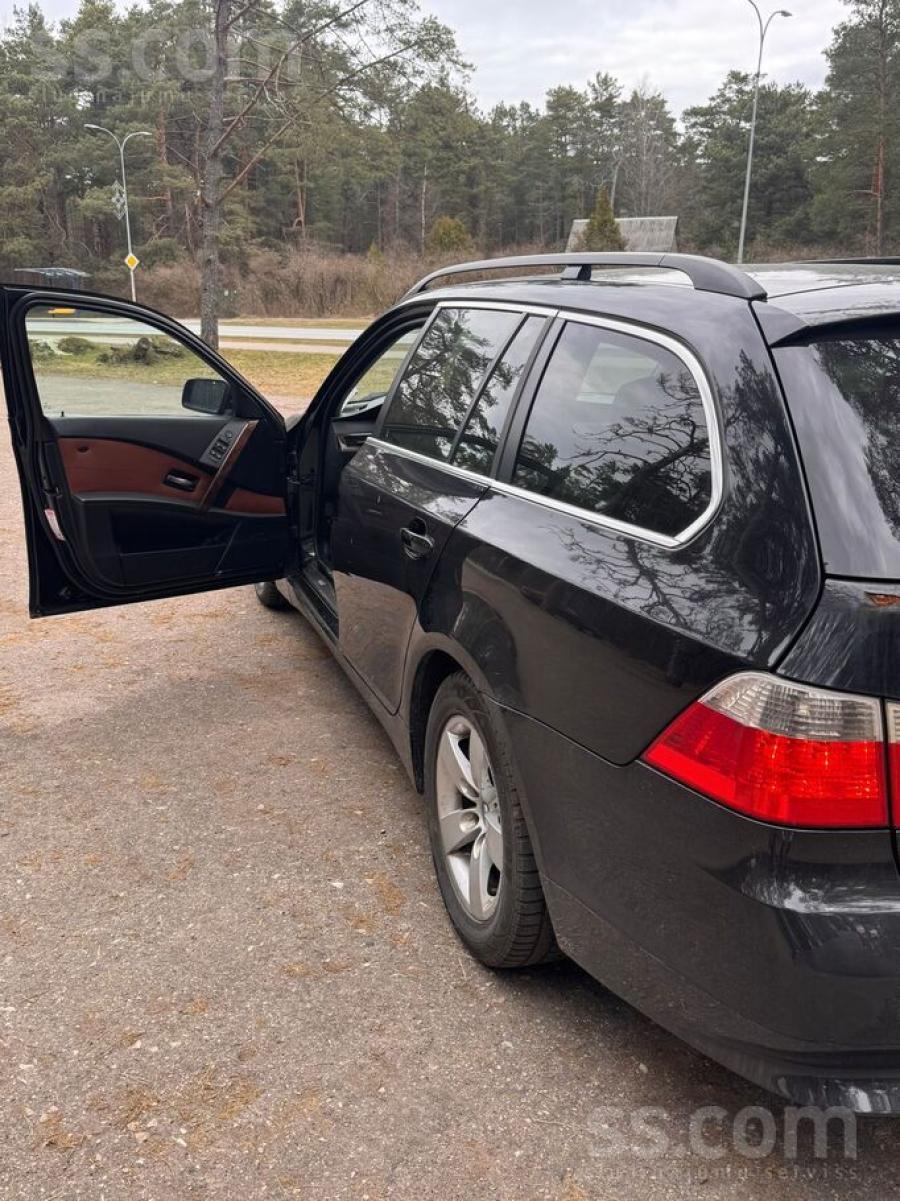Black BMW 525 2007 in Jurmala, with an engine capacity of 2.50 L and mileage of 411 thousand km for 3100 €, photo 11 on AUTOMOTO.COM.LV