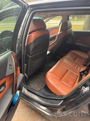 Black BMW 525 2007 in Jurmala, with an engine capacity of 2.50 L and mileage of 411 thousand km for 3100 €, photo 13 on AUTOMOTO.COM.LV