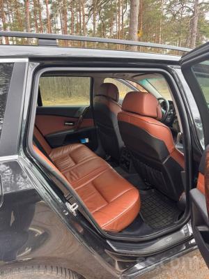 Black BMW 525 2007 in Jurmala, with an engine capacity of 2.50 L and mileage of 411 thousand km for 3100 €, photo 14 on AUTOMOTO.COM.LV