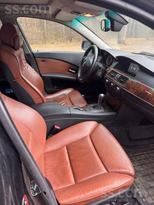 Black BMW 525 2007 in Jurmala, with an engine capacity of 2.50 L and mileage of 411 thousand km for 3100 €, photo 19 on AUTOMOTO.COM.LV