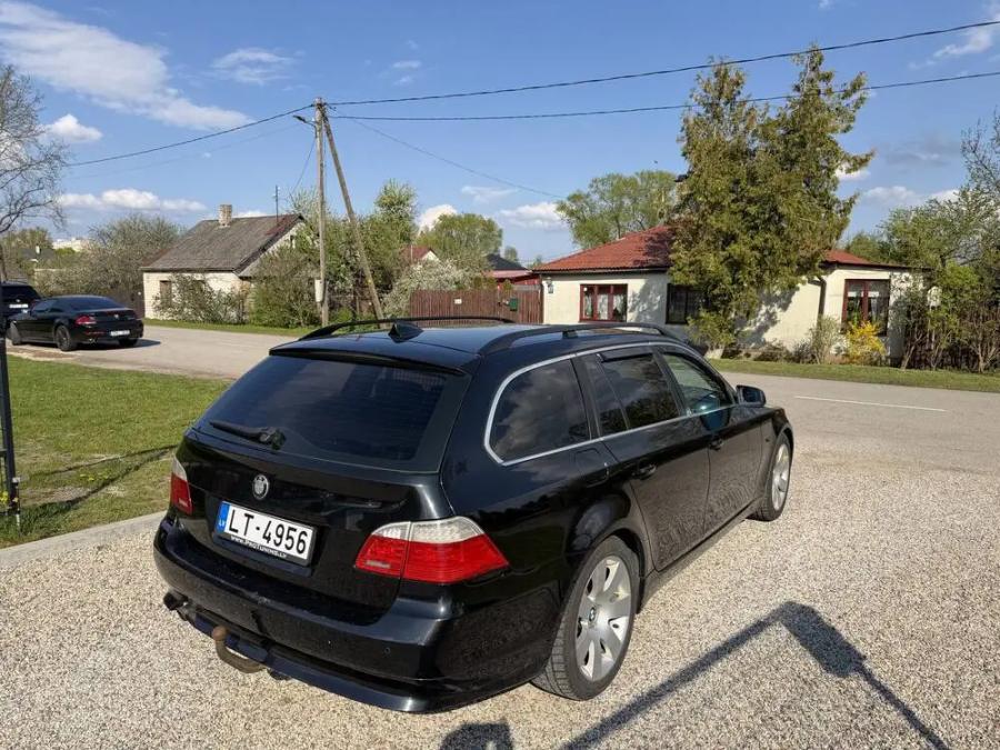 Черный БМВ 525 2007 в Вентспилс, объемом двигателя 3.00 л и пробегом 392 тыс. км за 4300 €, фото 5 на AUTOMOTO.COM.LV