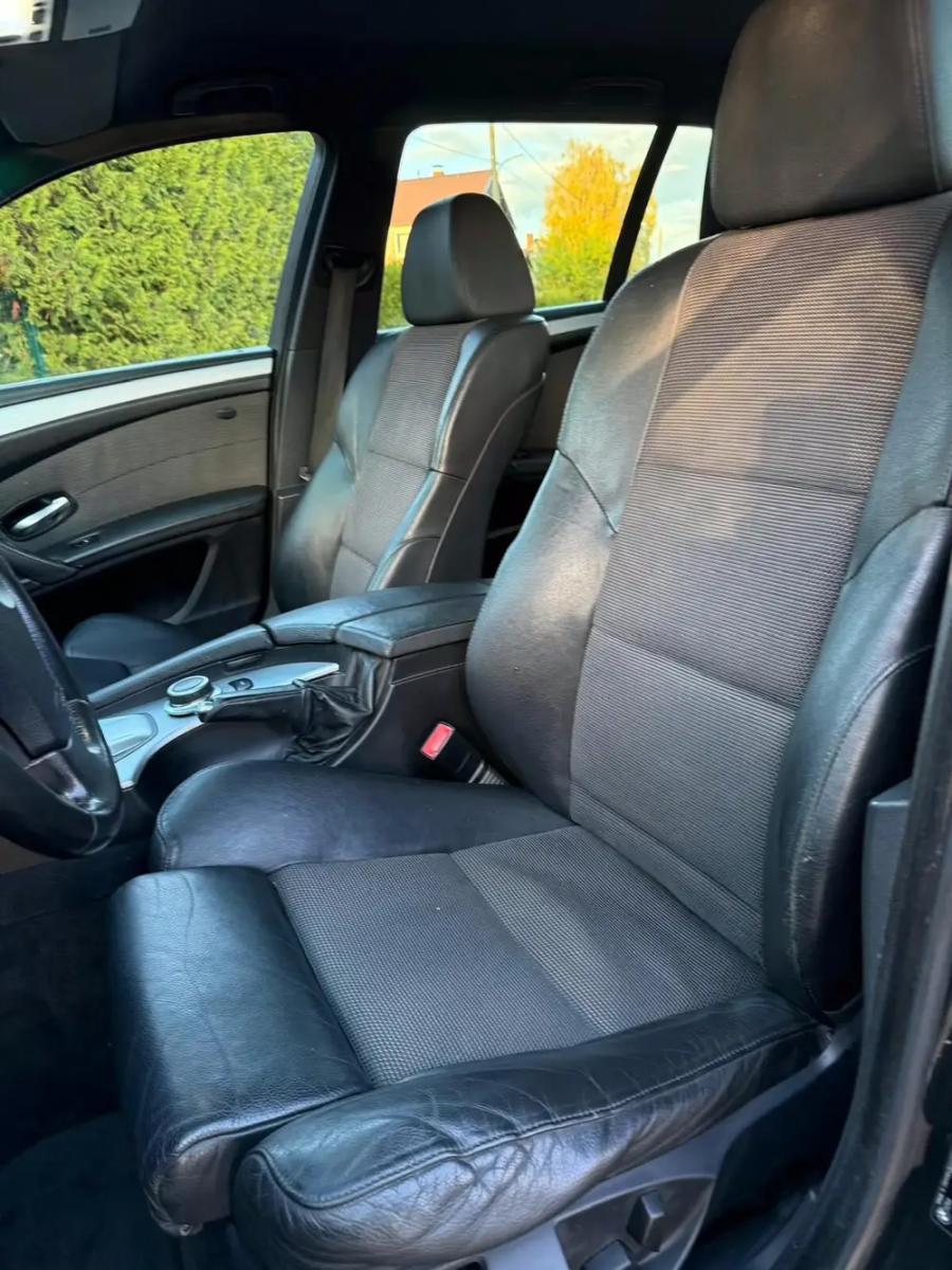Black BMW 525 2007 in Riga, with an engine capacity of 3.00 L and mileage of 410 thousand km for 4200 €, photo 16 on AUTOMOTO.COM.LV