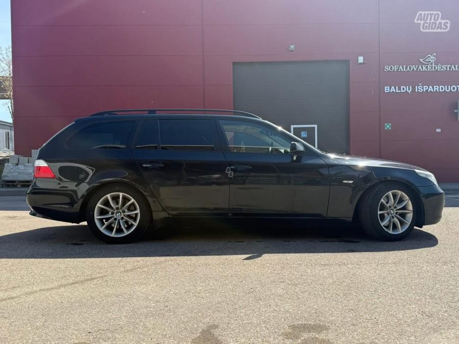 Black BMW 525 2007 in Kaunas, with an engine capacity of 2.50 L and mileage of 1 thousand km for 3400 €, photo 7 on AUTOMOTO.COM.LV