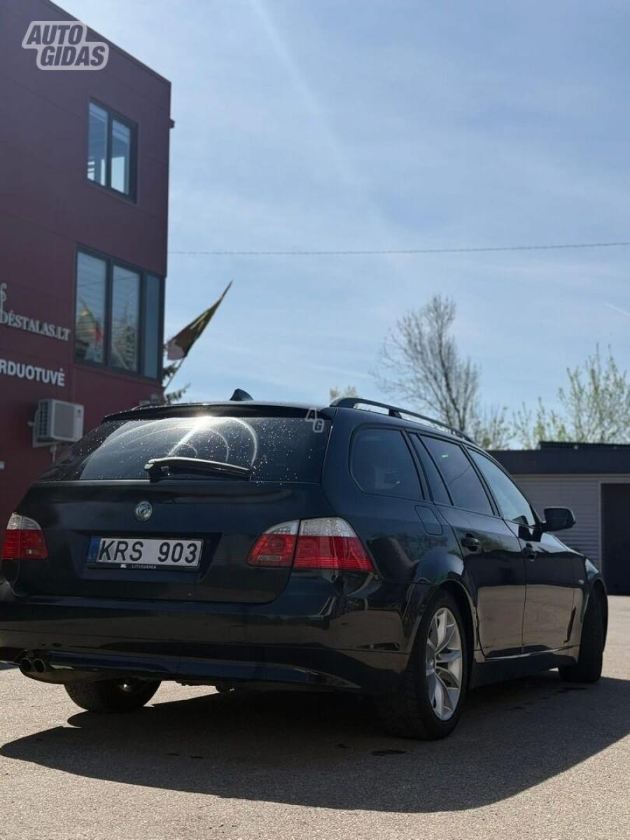 Black BMW 525 2007 in Kaunas, with an engine capacity of 2.50 L and mileage of 1 thousand km for 3400 €, photo 8 on AUTOMOTO.COM.LV