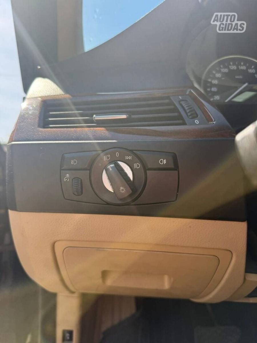 Black BMW 525 2007 in Kaunas, with an engine capacity of 2.50 L and mileage of 1 thousand km for 3400 €, photo 10 on AUTOMOTO.COM.LV