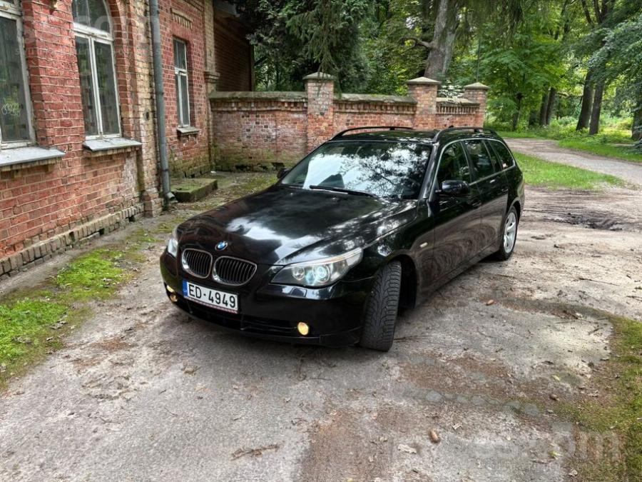 Черный БМВ 525 2007 в Елгава, объемом двигателя 2.50 л и пробегом 311 тыс. км за 4000 €, фото 1 на AUTOMOTO.COM.LV