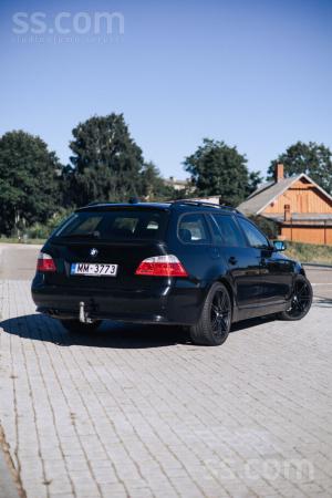 Black BMW 525 2007 in Rezekne, with an engine capacity of 3.00 L and mileage of 346 thousand km for 5800 €, photo 10 on AUTOMOTO.COM.LV