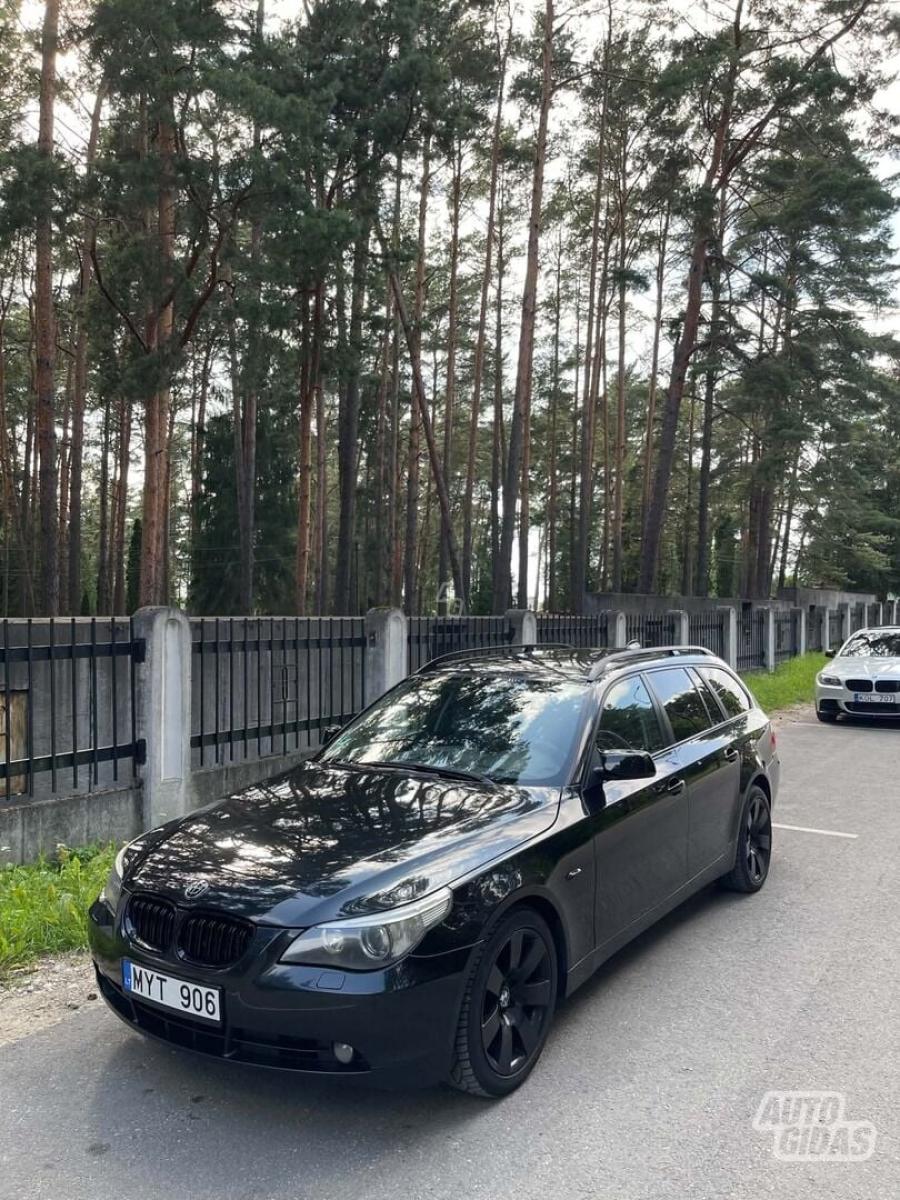 Black BMW 525 2007 in Kaunas, with an engine capacity of 2.50 L and mileage of 312 thousand km for 3000 €, photo 4 on AUTOMOTO.COM.LV