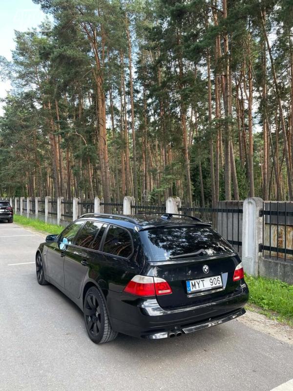 Black BMW 525 2007 in Kaunas, with an engine capacity of 2.50 L and mileage of 312 thousand km for 3000 €, photo 4 on AUTOMOTO.COM.LV