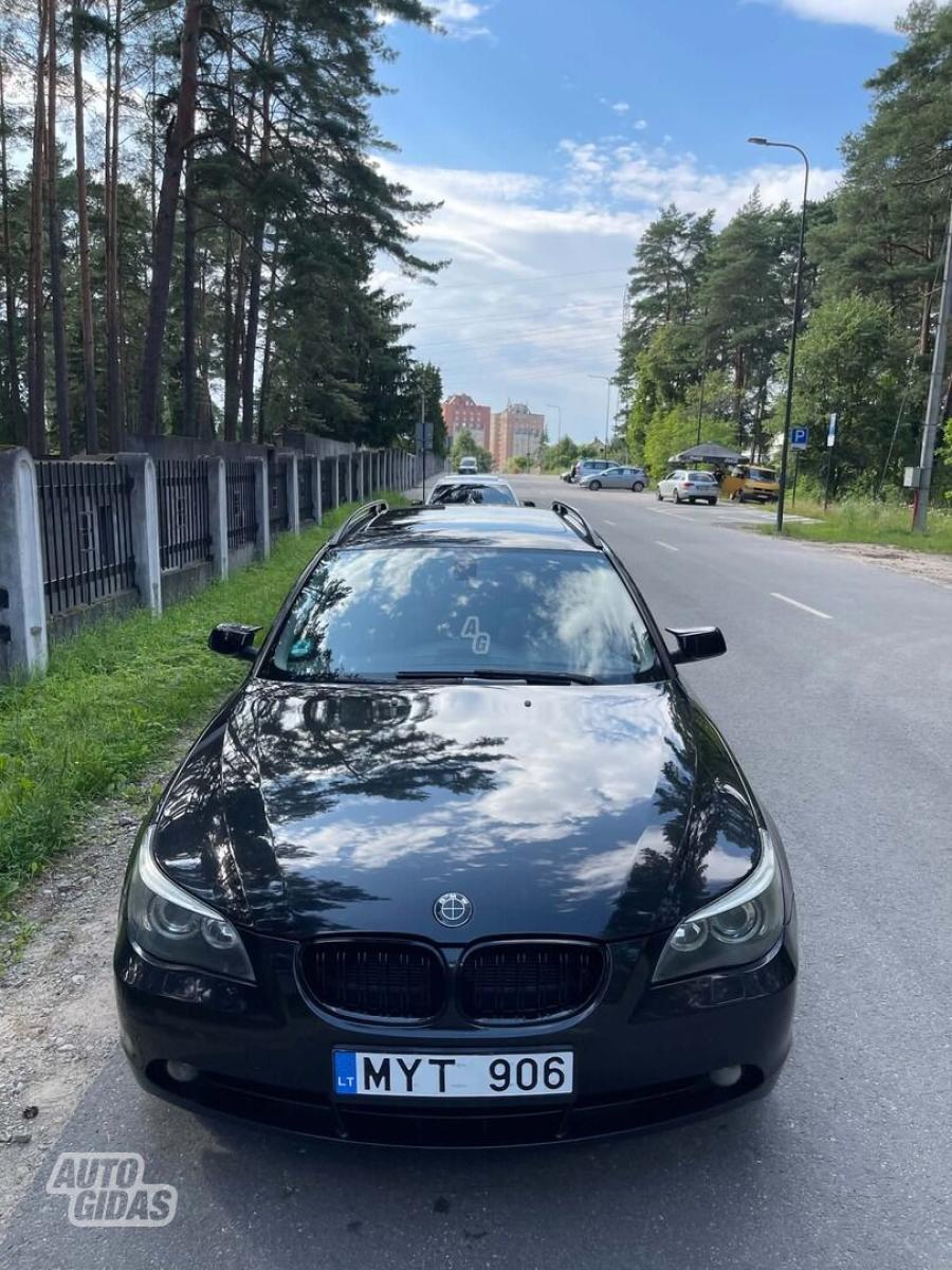 Black BMW 525 2007 in Kaunas, with an engine capacity of 2.50 L and mileage of 312 thousand km for 3000 €, photo 7 on AUTOMOTO.COM.LV