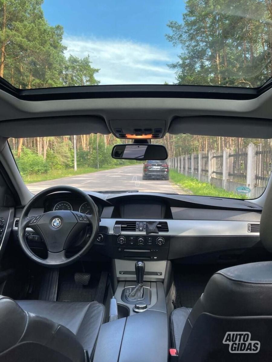 Black BMW 525 2007 in Kaunas, with an engine capacity of 2.50 L and mileage of 312 thousand km for 3000 €, photo 8 on AUTOMOTO.COM.LV