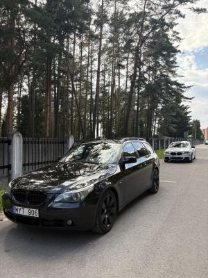 Black BMW 525 2007 in Kaunas, with an engine capacity of 2.50 L and mileage of 312 thousand km for 3000 €, photo 10 on AUTOMOTO.COM.LV