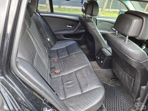 Black BMW 525 2007 in Utena, with an engine capacity of 3.00 L and mileage of 400 thousand km for 2500 €, photo 6 on AUTOMOTO.COM.LV