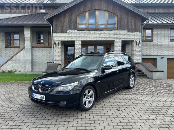Черный БМВ 525 2007 в Цесис, объемом двигателя 3.00 л и пробегом 311 тыс. км за 5900 €, фото 1 на AUTOMOTO.COM.LV