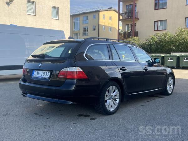 Black BMW 525 2007 in Riga, with an engine capacity of 3.00 L and mileage of 393 thousand km for 3500 €, photo 5 on AUTOMOTO.COM.LV
