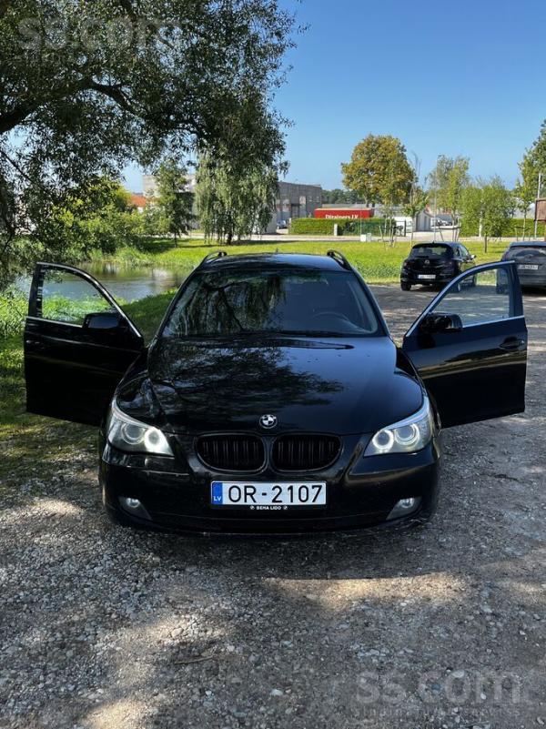 Black BMW 525 2007 in Liepaja, with an engine capacity of 3.00 L and mileage of 446 thousand km for 3250 €, photo 7 on AUTOMOTO.COM.LV