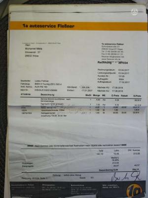 Melns BMW 525 2007 Panevēža, ar dzinēja tilpumu 2.50 L un nobraukumu 311 tūkst. km par 2850 €, foto 23 vietnē AUTOMOTO.COM.LV