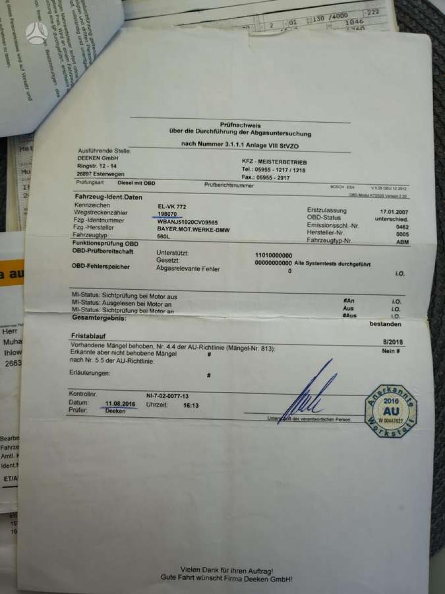 Melns BMW 525 2007 Panevēža, ar dzinēja tilpumu 2.50 L un nobraukumu 311 tūkst. km par 2850 €, foto 24 vietnē AUTOMOTO.COM.LV