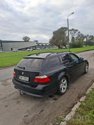 Black BMW 525 2007 in Riga, with an engine capacity of 3.00 L and mileage of 325 thousand km for 4700 €, photo 5 on AUTOMOTO.COM.LV